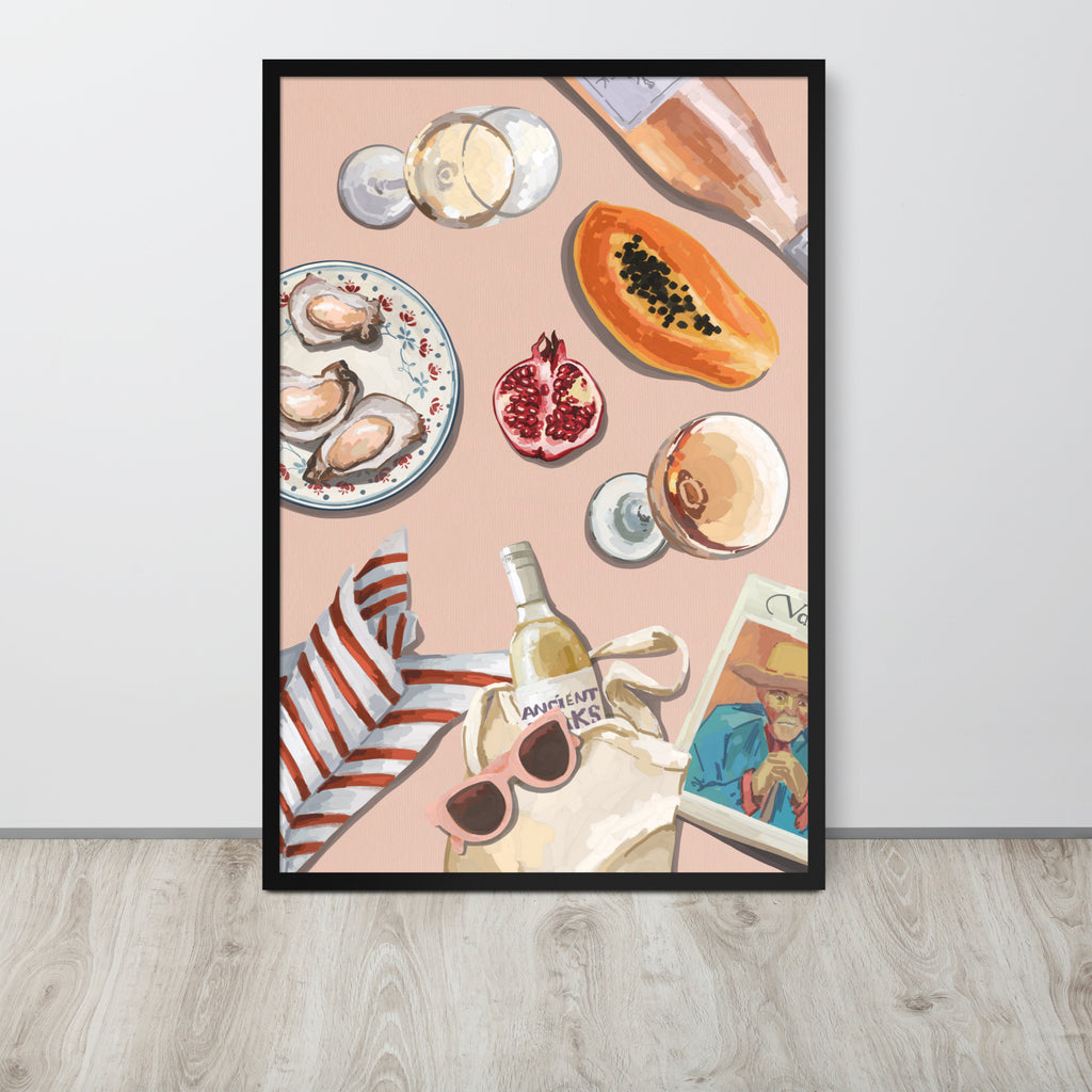 Mediterranean Italian Afternoon Tea Framed Art Print – Razzino Furniture